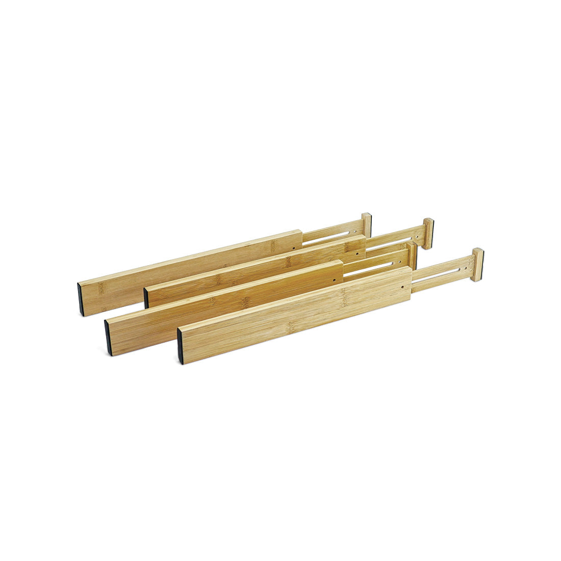 Bamboo Adjustable Drawer Dividers (Pack of 4) – NOVA Home Essentials