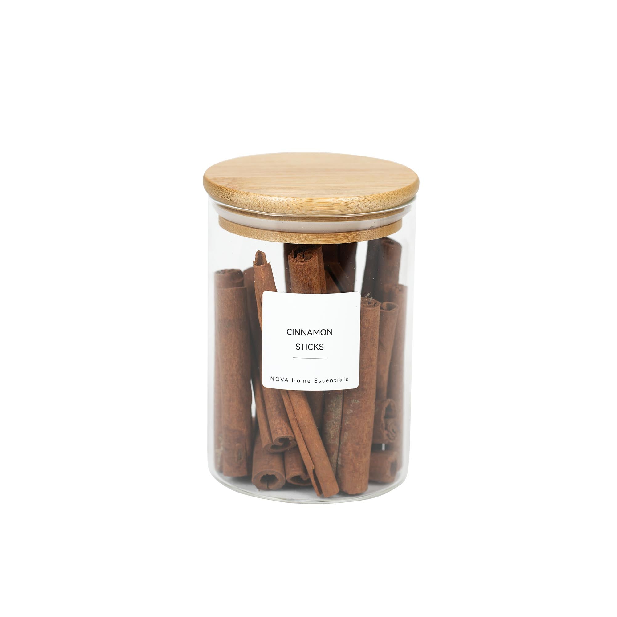 Glass Jar W/ Bamboo Lid – NOVA Home Essentials